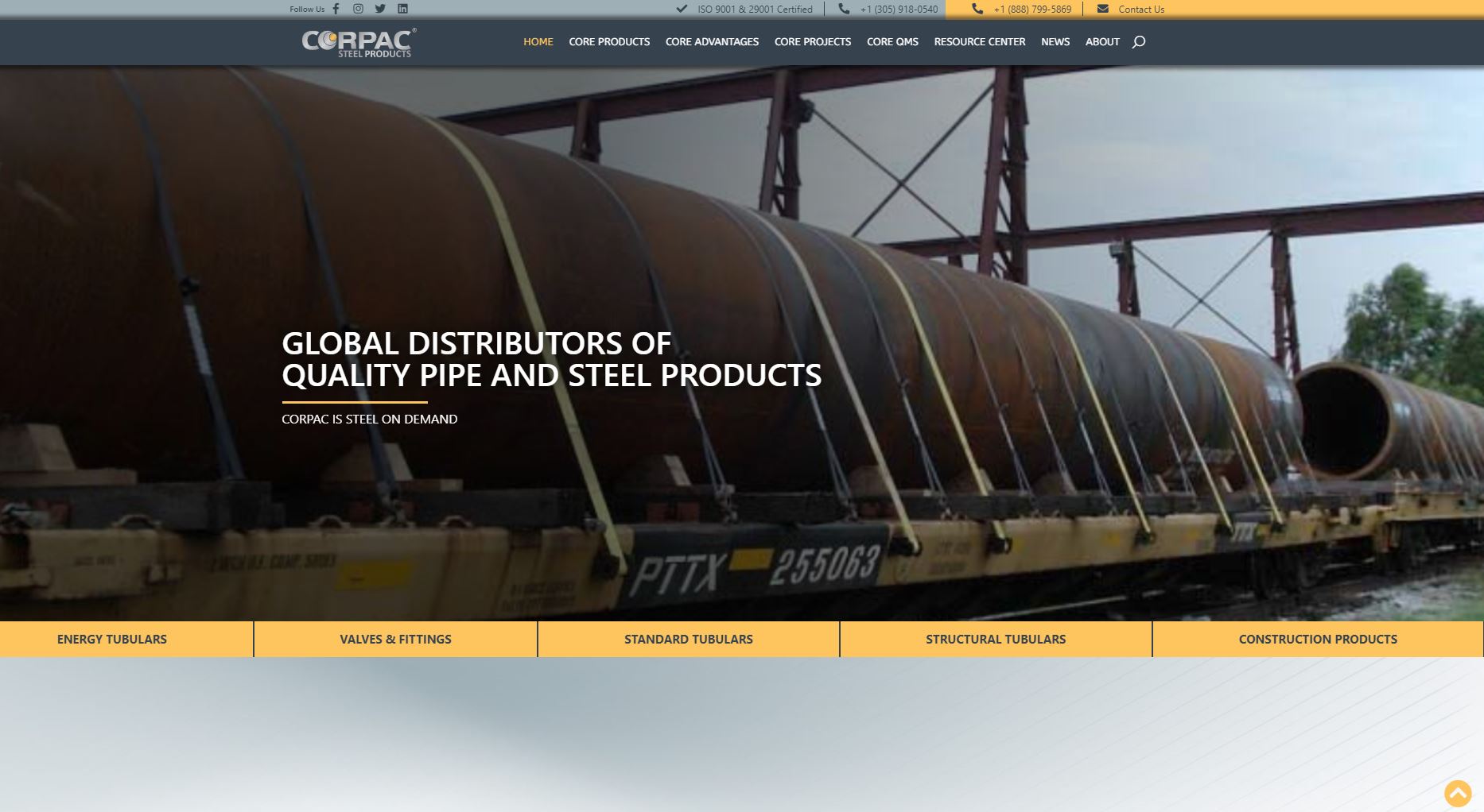 Corpac │ Global Distributors of Pipe and Steel